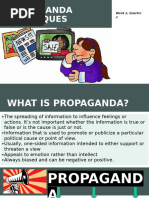 English 8 - Quarter 3 - Lesson 2 (Propaganda Strategies) | PDF