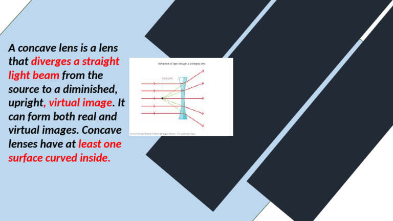 A Concave Lens Is A Lens That From The Source To A Diminished, Upright ...