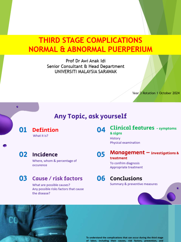 Brief 3rd Stages Complications & Puerperial Pyrexi 250102 163249 ...