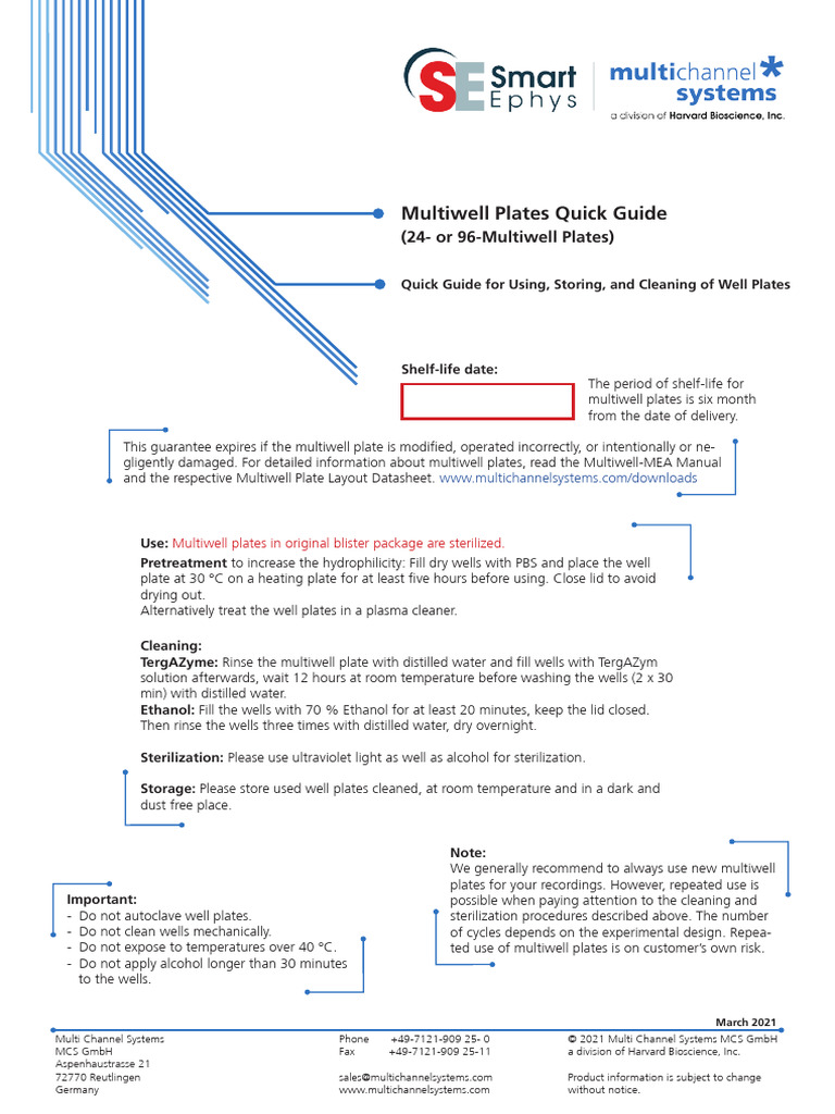 MCS Multiwell Plates Quick Guide | PDF | Sterilization (Microbiology ...