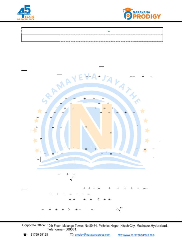 RMO - Paper-6 - Q.P. With Soutions | PDF | Mathematics | Elementary ...