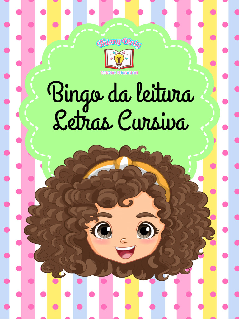 Bingo Da Leitura Letras Cursiva | PDF