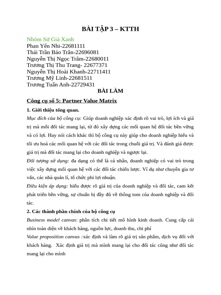 BÀI TẬP 3 - KTTH | PDF