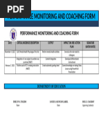 2025-26performance Monitoring and Coaching Form (2nd Quarter) | PDF ...