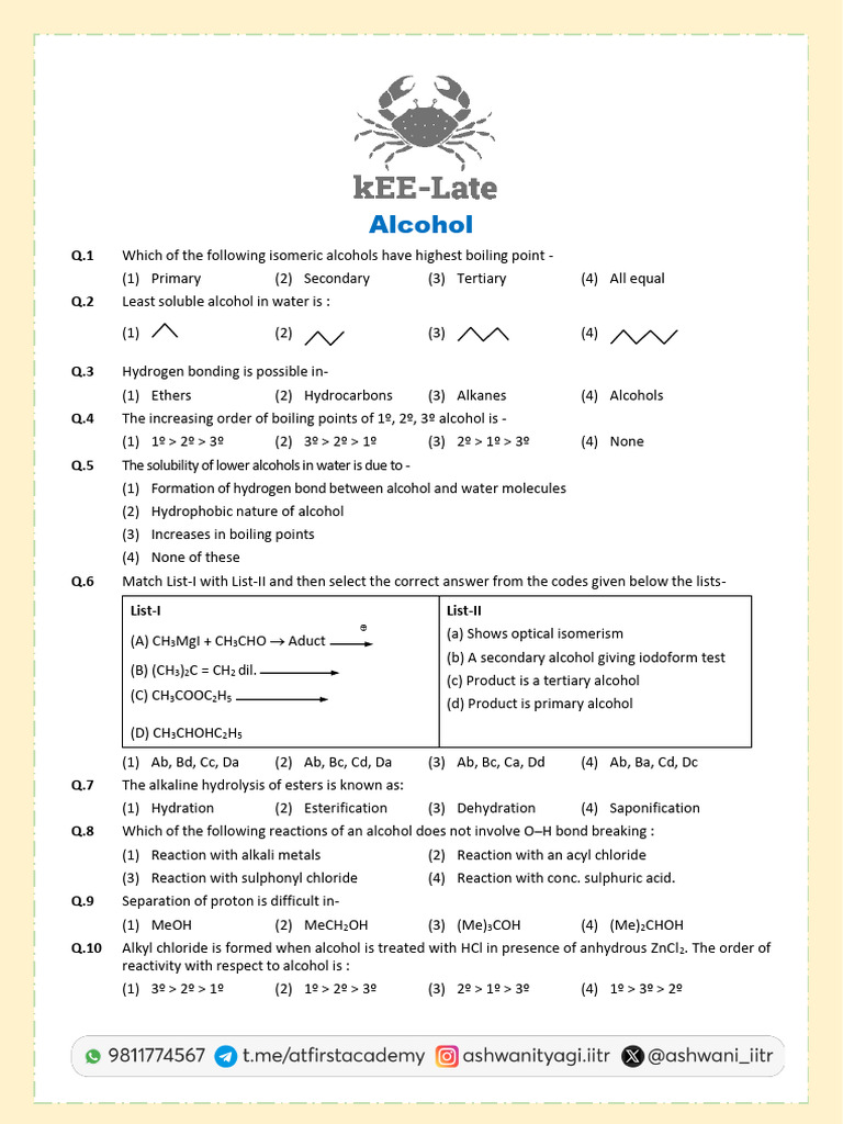 5_Alcohol | PDF | Ethanol | Methyl Group
