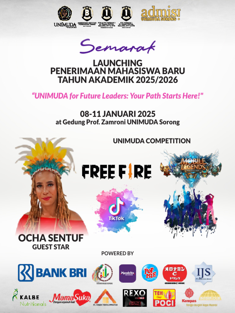 Pendaftaran Lomba UNIMUDA 2025 | PDF