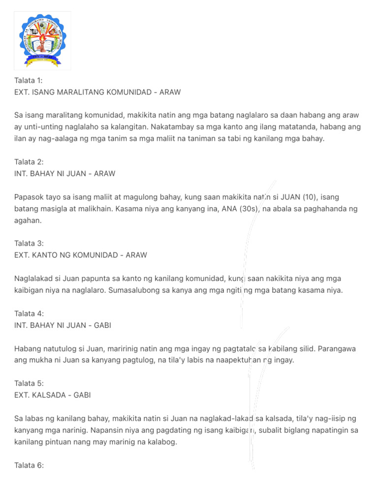 Talata 1 | PDF
