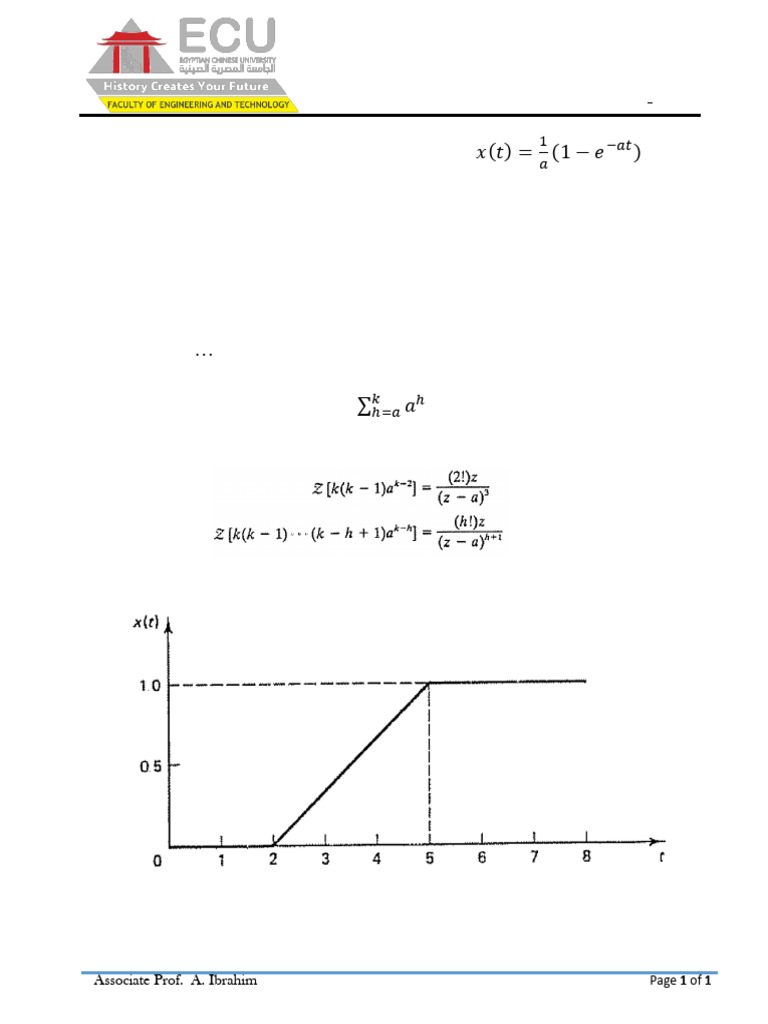 2 - Sheet 2 The Z Transform | PDF