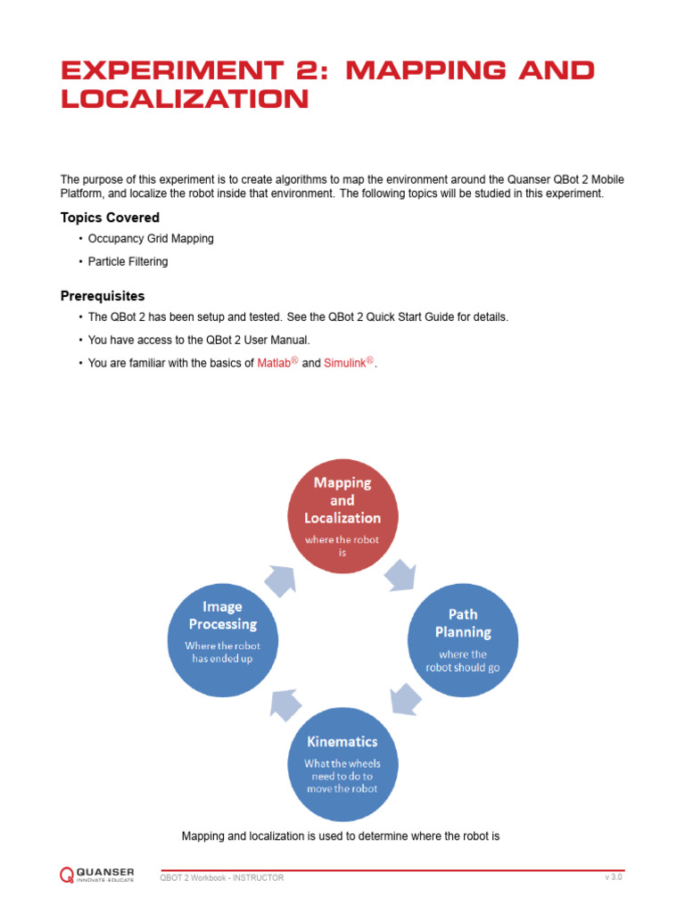 QBot 2 Localization Workbook (Instructor) | PDF | Field Of View | Pixel