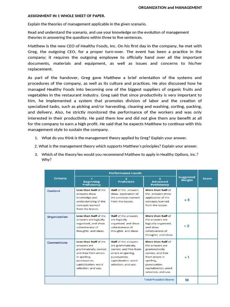 Evolution of MNGT THEORIES - ASSIGNMENT | PDF
