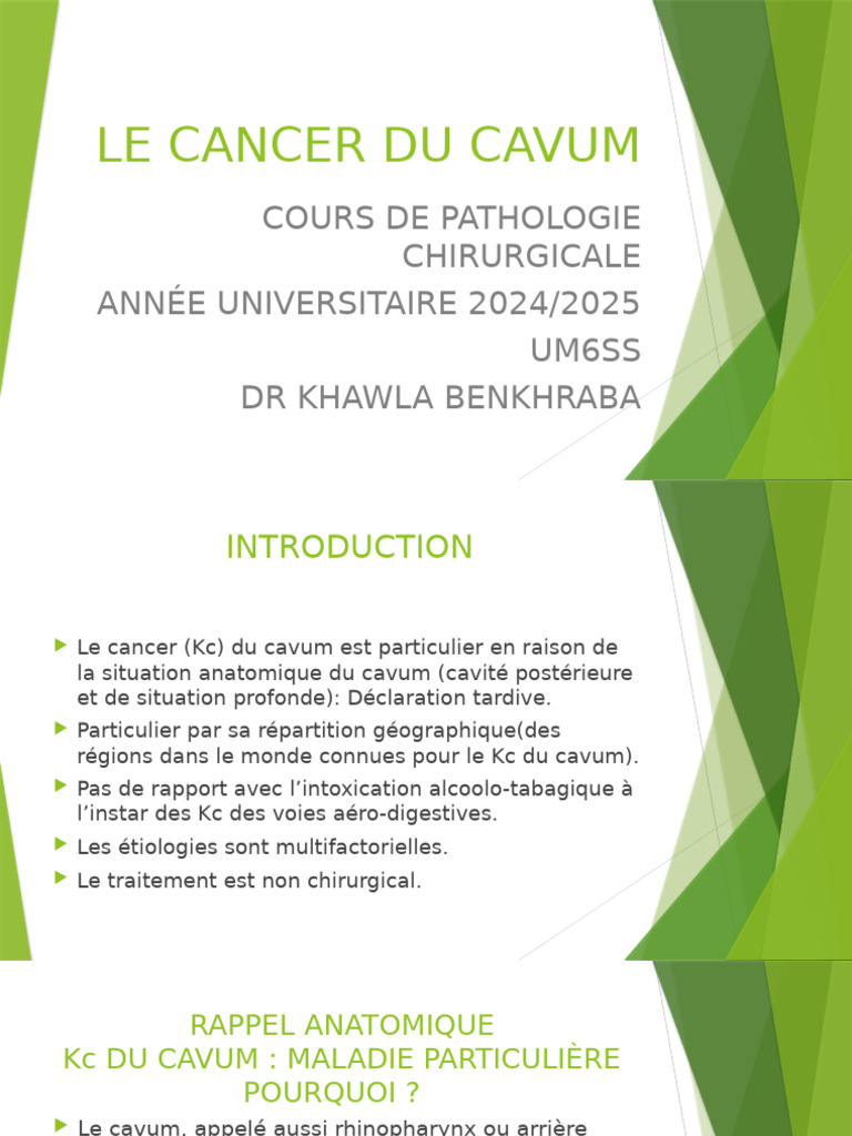 Cancer+Du+Cavum+Octobre+2024 | PDF | Cancer | Biopsie