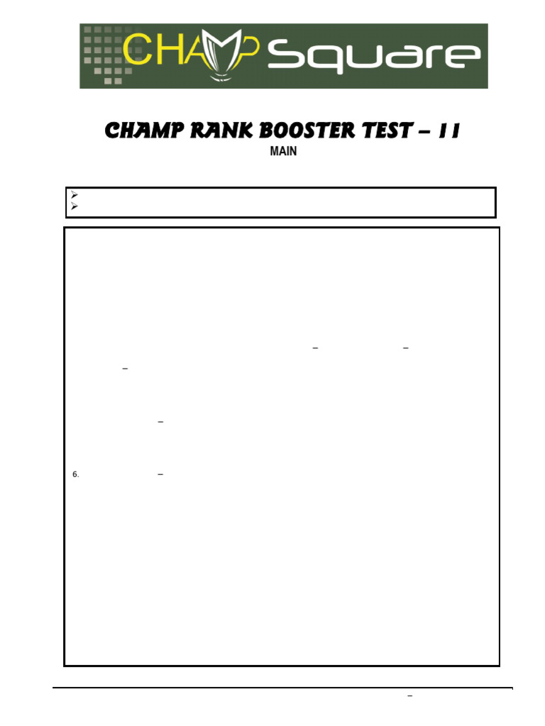 Champ Rank Booster - 11-QA | PDF | Numbers | Isomer