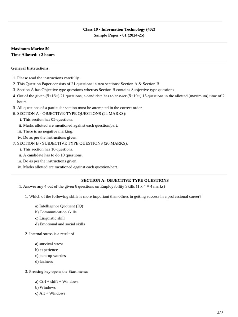 10_it_sp_01a (1) | PDF | Spreadsheet | Table (Database)