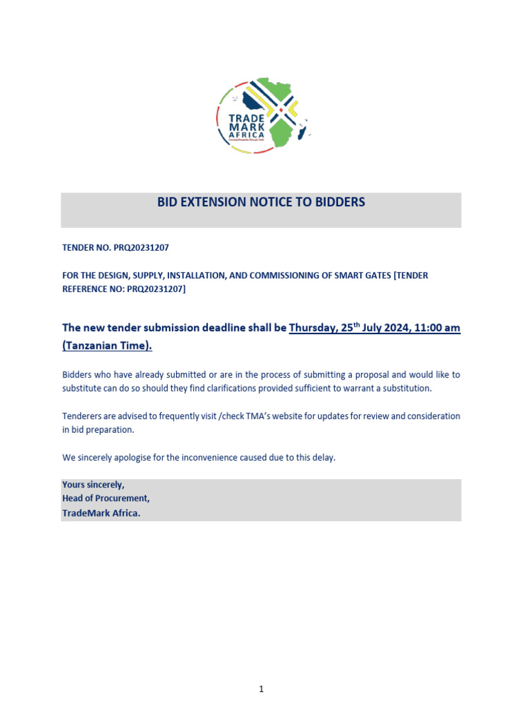 PRQ20231207 Bid Extension 3 Smart Gates 1 1 | PDF