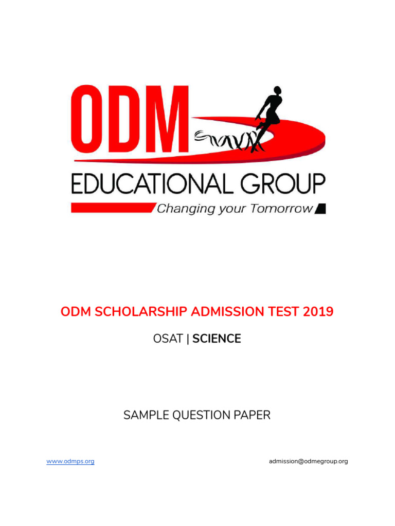 Osat Sample QP | PDF | Atoms | Electron