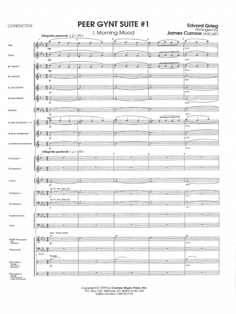 PEER GYNT SUITE #1 - Direzione | PDF