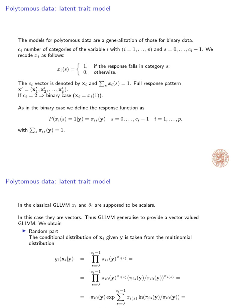 4part Latent Trait Poly Ord | PDF | Applied Mathematics | Probability Theory