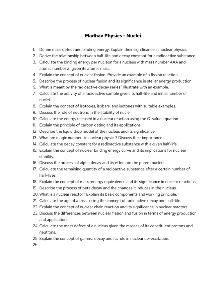 Madhav - nuclei | PDF