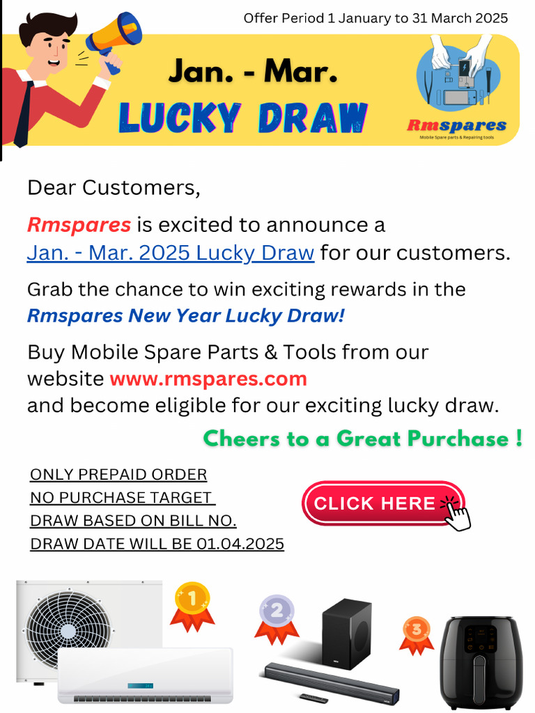 New Year Lucky Draw Offer Rmspares.com | PDF