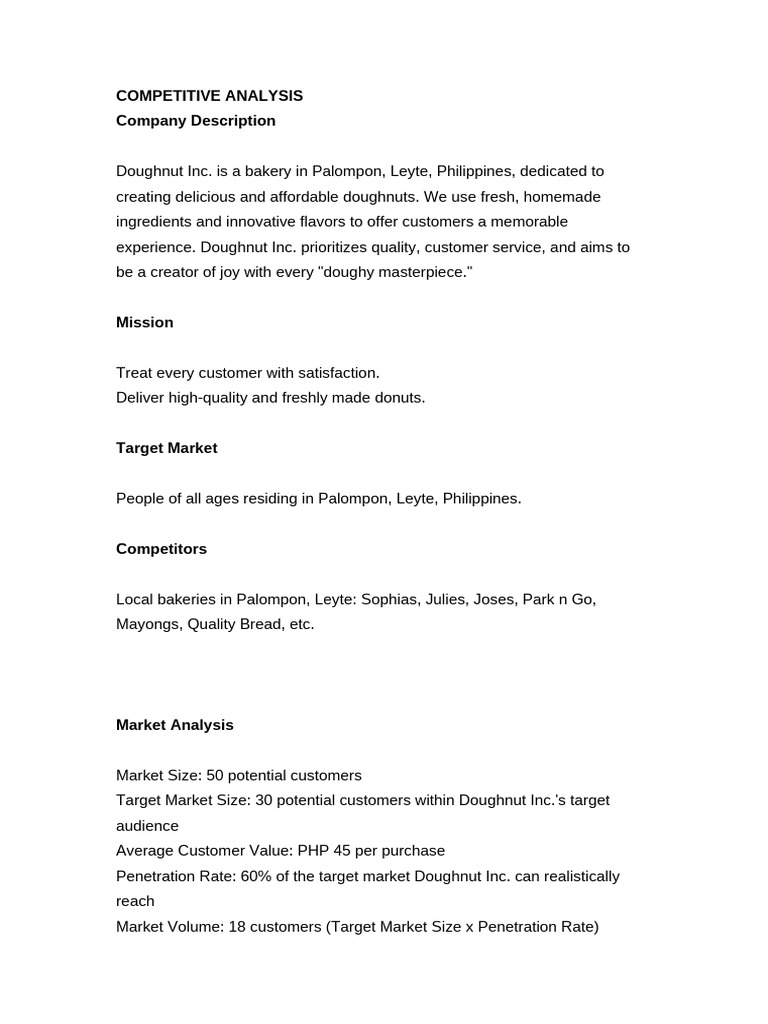 Competitive Analysis | PDF