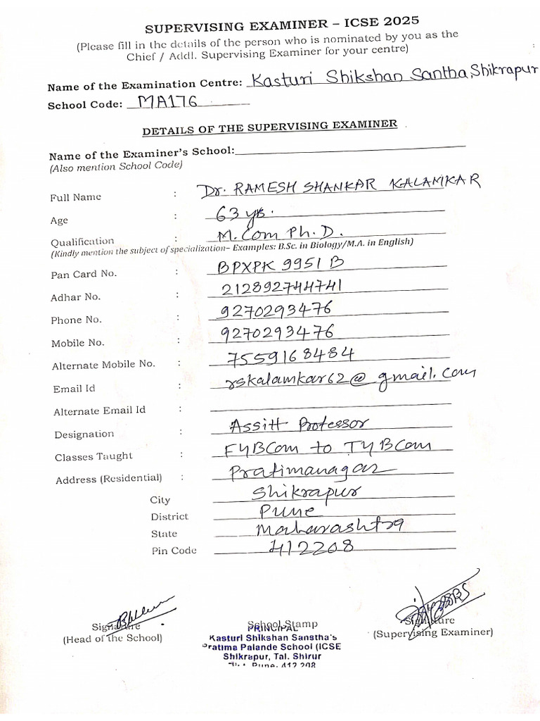 PRATIMA PALANDE Examinar Kalamkar | PDF