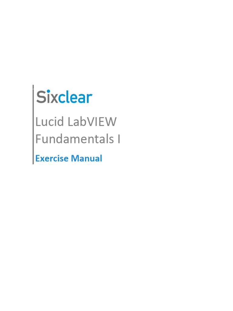 Lucid LabVIEW Fundamentals I - Exercise Manual | PDF | Trigonometric Functions | Amplitude
