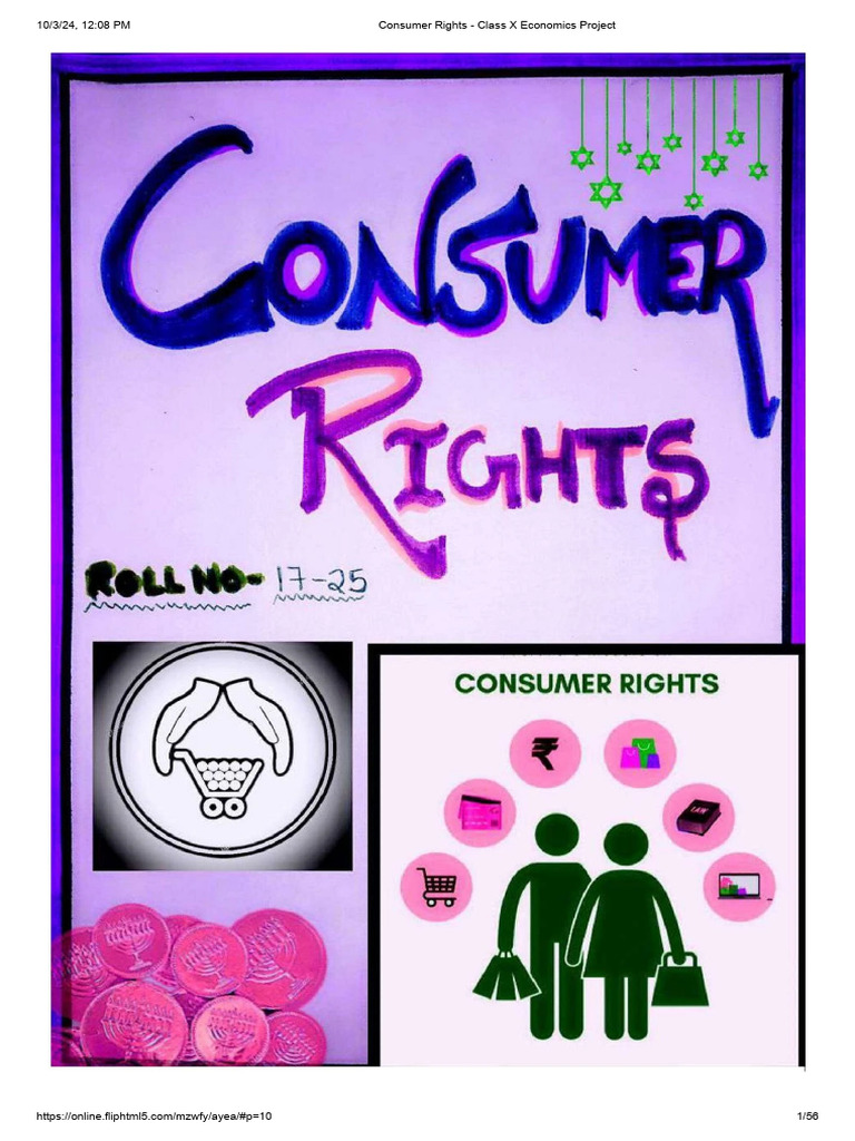 Consumer Rights - Class X Economics Project | PDF | Economies