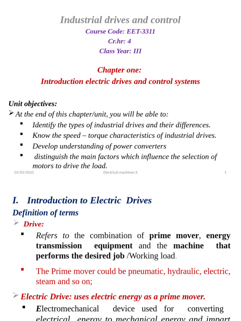Industrial Drives & Control Basics | PDF | Electric Motor | Torque