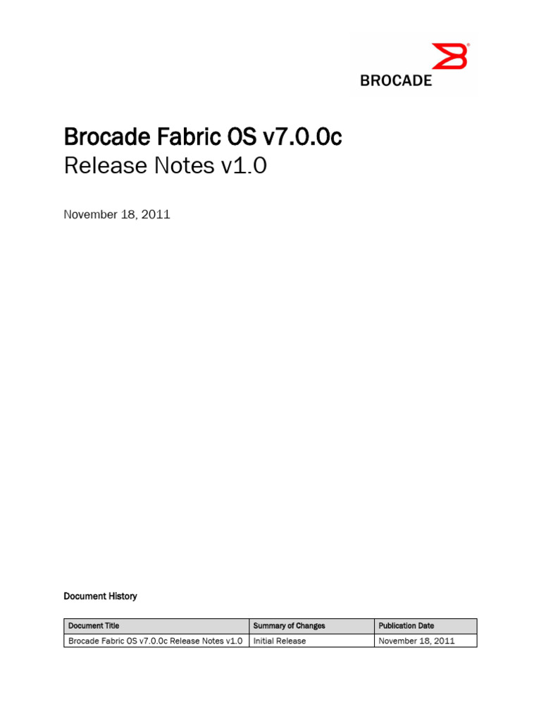 v7.0.0c ReleaseNotes v1.0 | PDF | Internet Protocols | Internet Standards