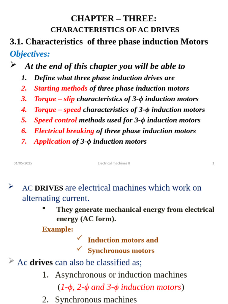 Chapter - 03 Industrial Drive and Control Lecture Note | PDF | Electric ...