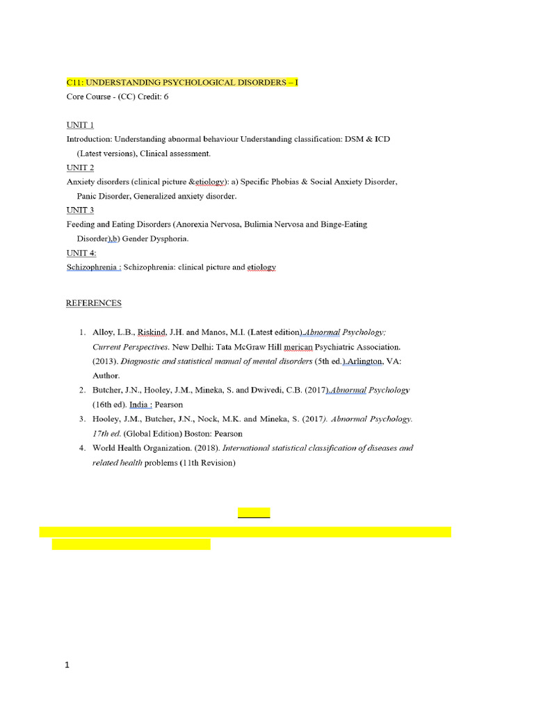 UPD Full | PDF | Diagnostic And Statistical Manual Of Mental Disorders ...