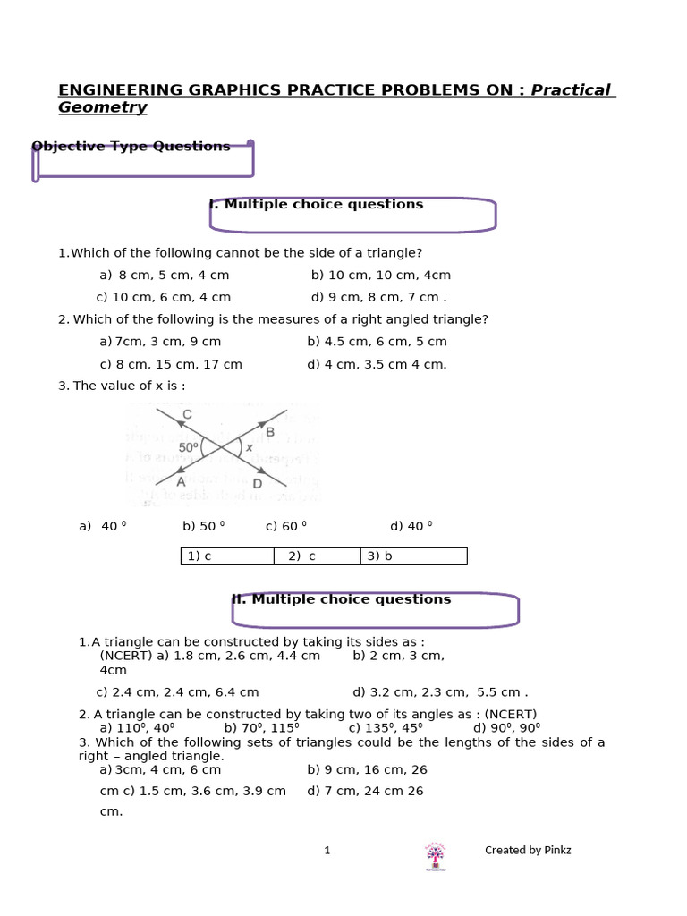 Chapter 10 Practical Geometry | PDF | Triangle | Perpendicular