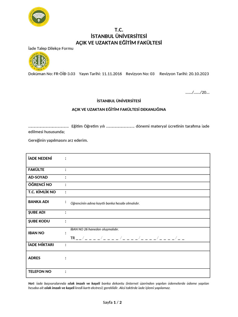 fr-oib-3.03-iade-talep-dilekce-formu | PDF