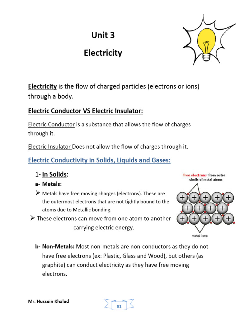 Combined Science (Physics) Notes Extended | PDF | Ion | Electric Current