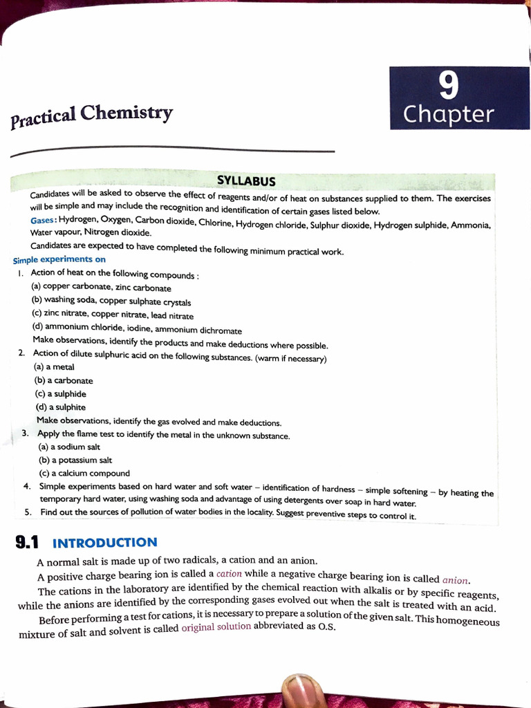 Practicle Work Nootan Book | PDF | Sodium Carbonate | Salt (Chemistry)
