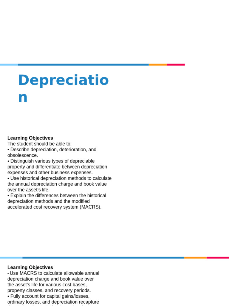 Depreciation Pdf Depreciation Book Value