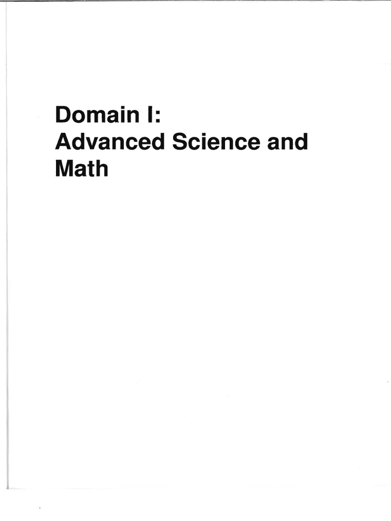 D01 Adv Science and Math | PDF