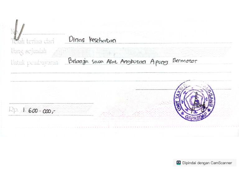 Nota Pembayaran Speed 2 | PDF