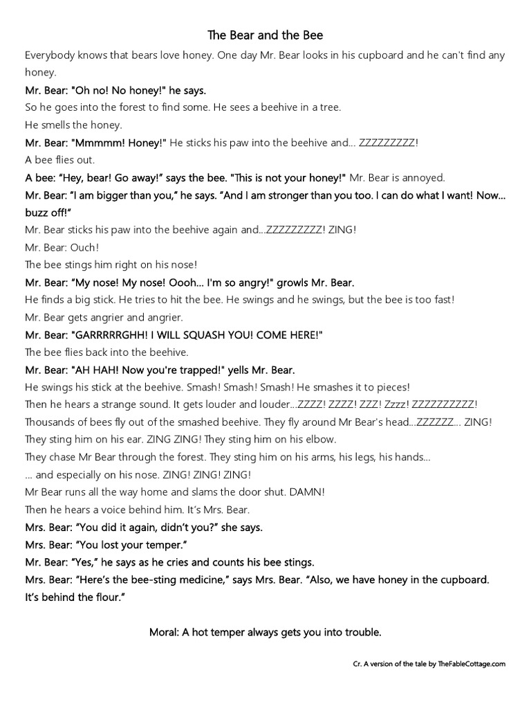 The Bear and The Bee | PDF