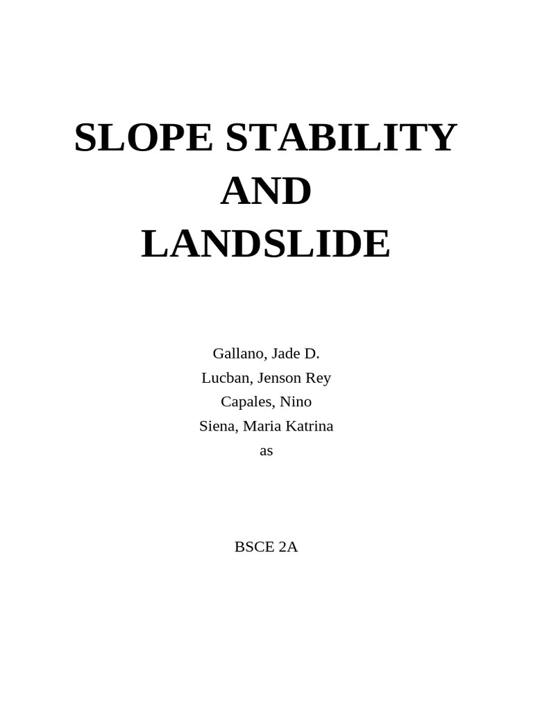 7 | PDF | Landslide | Geotechnical Engineering