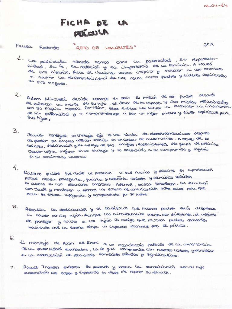 Ficha de La Película (15 Abr 2024 A La(s) 09:30) | PDF