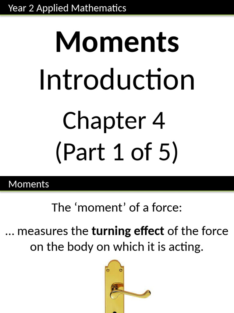 Moments - Introduction | PDF
