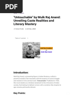 Untouchable | PDF | Dalit | Caste