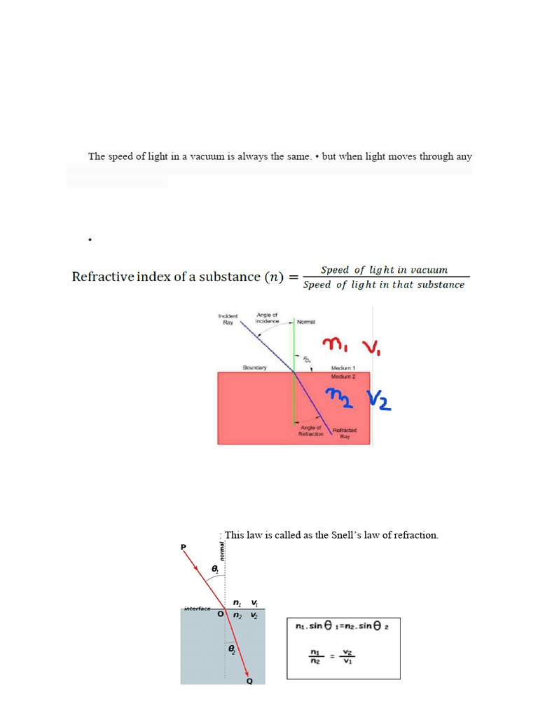 Refractometry, Nephelometry, Polarimetry Notes | PDF | Refractive Index ...