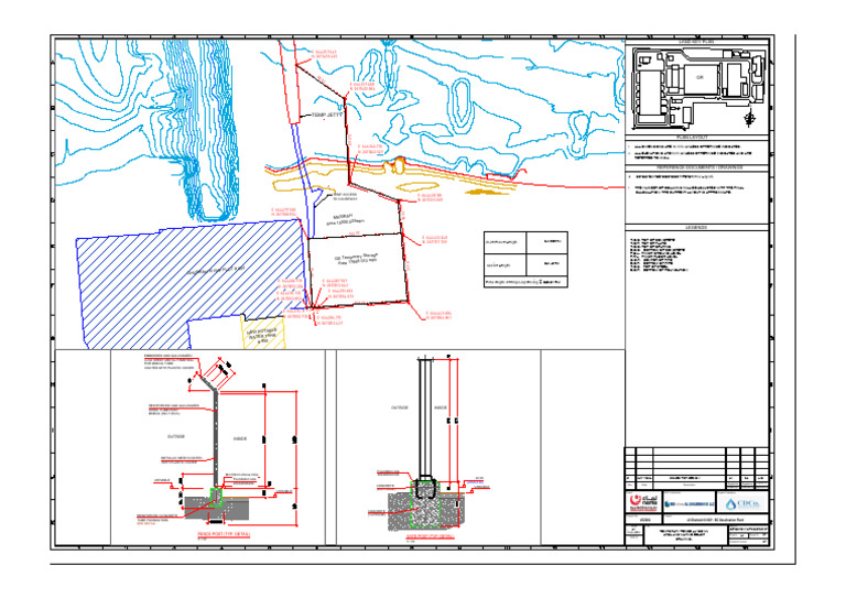 G3-GSI-DW-AR-0000-00107-01 - Temporary Fence Laydown Area and Marine Beach. Dimension by JR ...