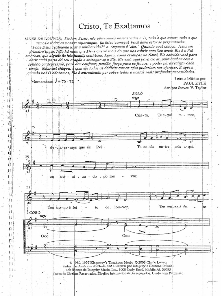 08 Cristo, Te Exaltamos | PDF