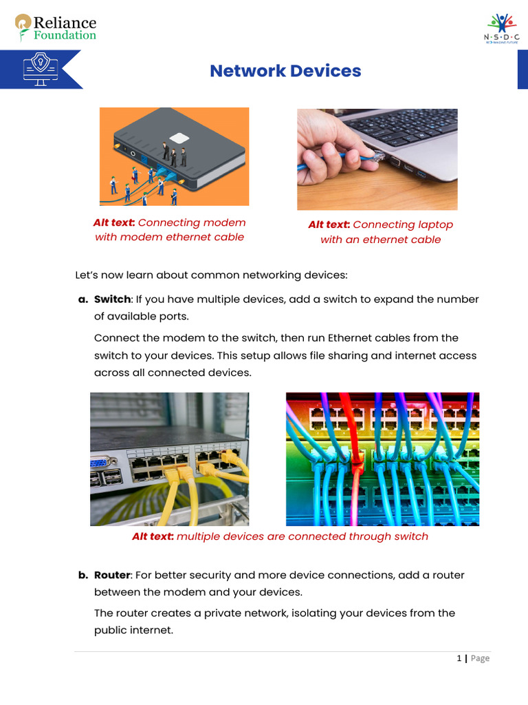 Network Devices | PDF | Computer Network | Network Switch