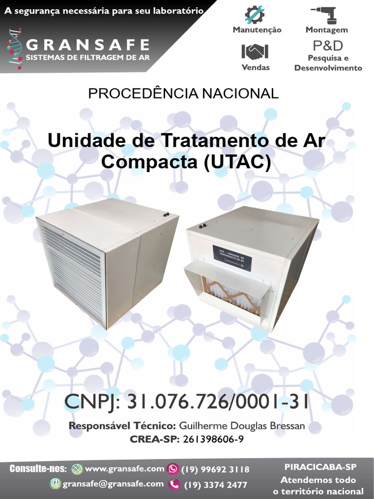Folder UTAC - Unidade de Tratamento de Ar Compacta | PDF | Umidade