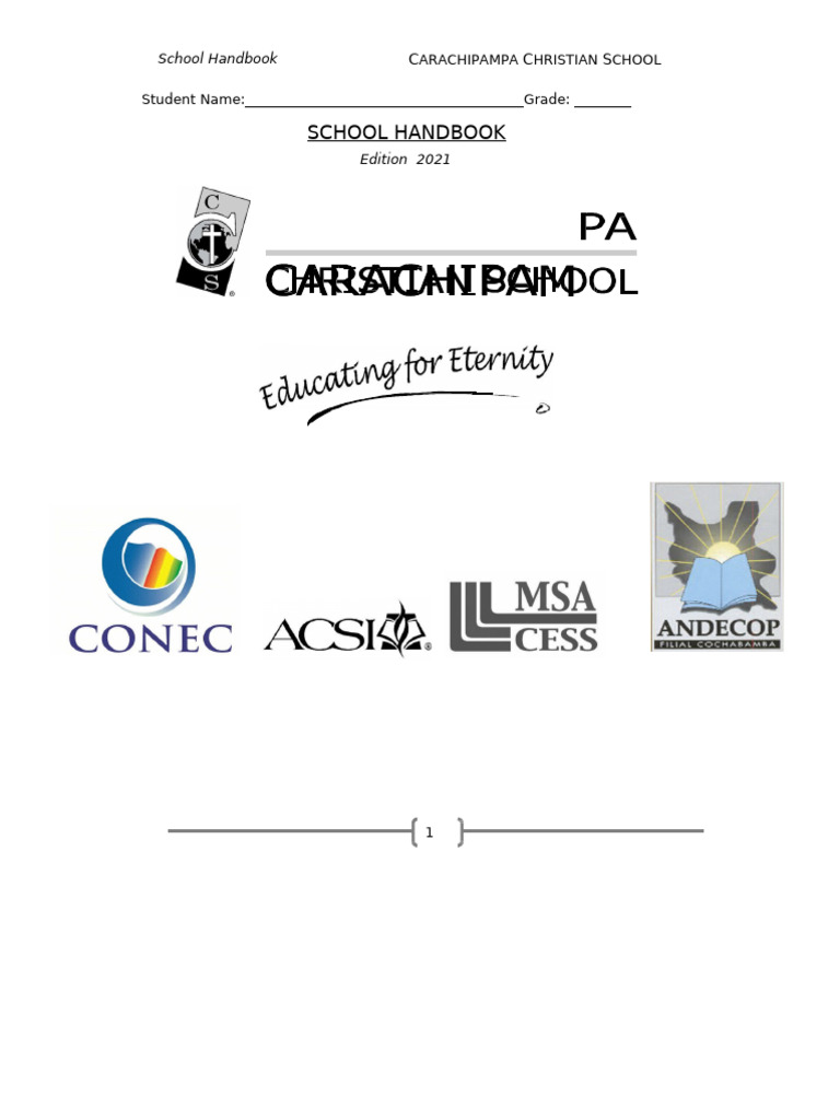 Student Handbook 2021 Jan 13 | PDF | Textbook | Dress