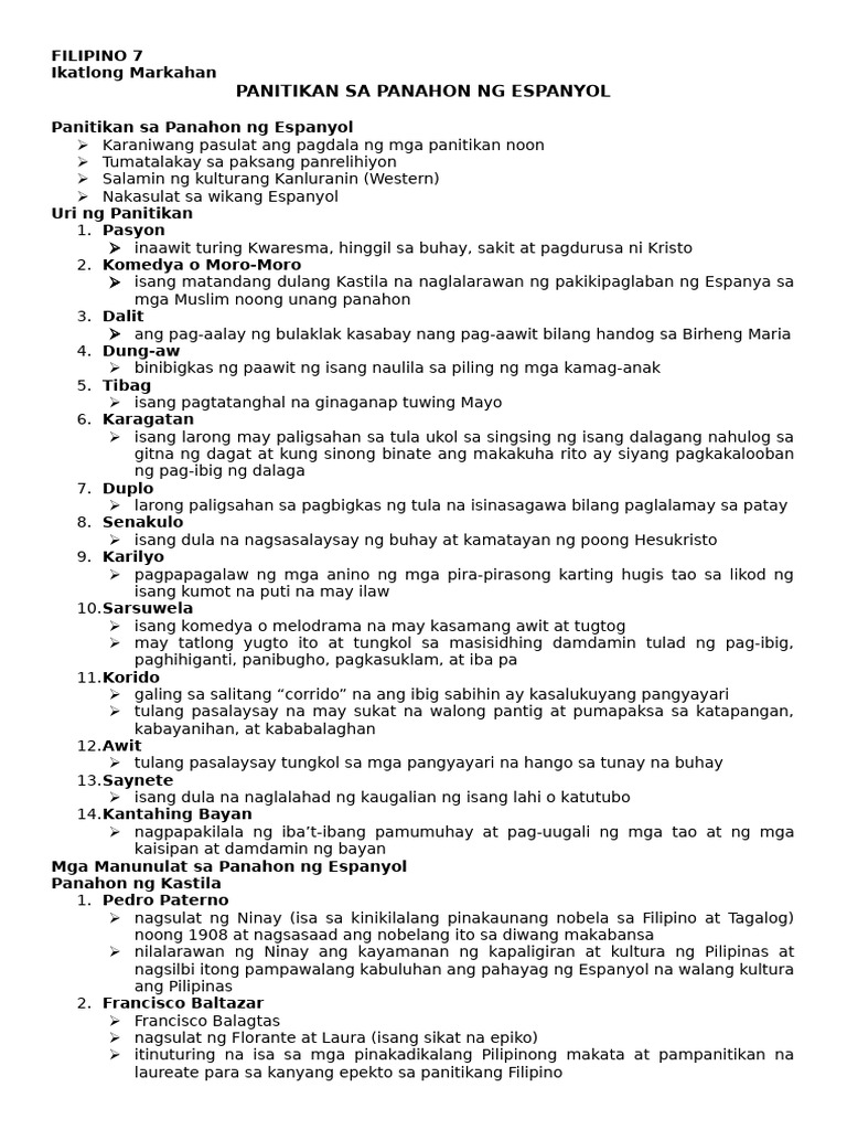 Filipino 7 | PDF